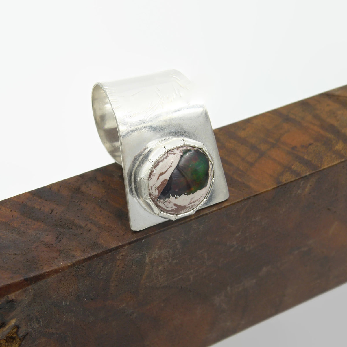 Cantera Opal Fold Over Ring – The Silversmith Jewelry